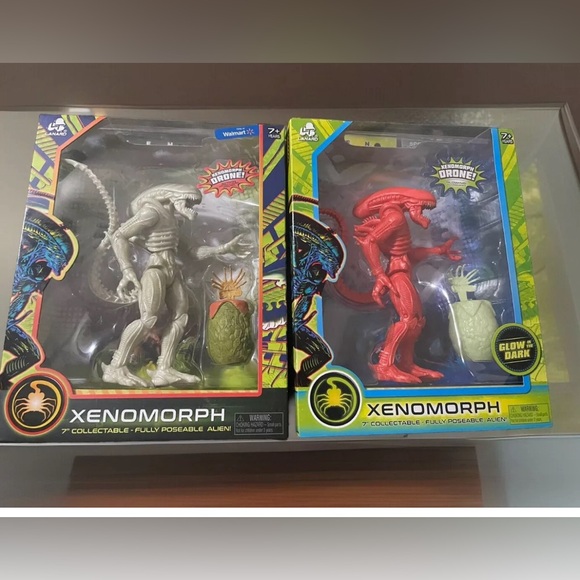 Lanard | Toys | Lot Of 2 Special Edition Alien Collection Xenomorph Drone 7 Action Figures New ...